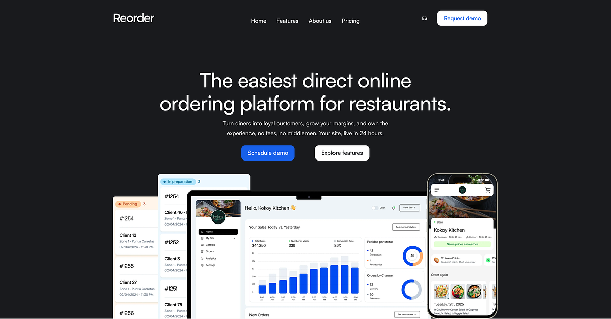 Reorder - The easiest ordering platform for restaurants. | Reorder